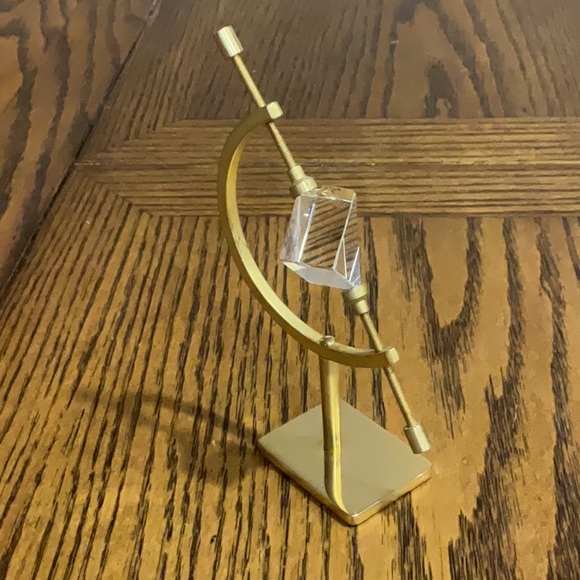 Accents | Brass Caliper Stand With Glass Crystal | Poshmark